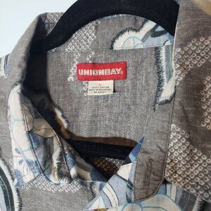 UNIONBAY | Shirts | Union Bay Hawaiian Tropical Short Sleeve Shirt Gray ...